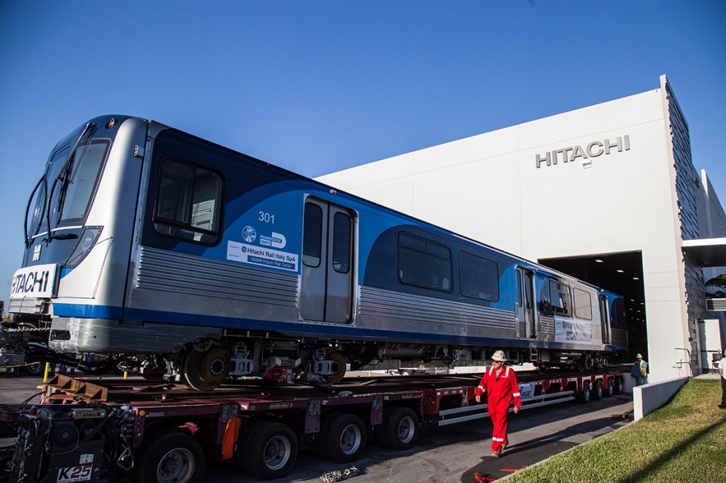 Ferrovie.it - Hitachi Rail Italy consegna il primo treno a Miami Dade ...