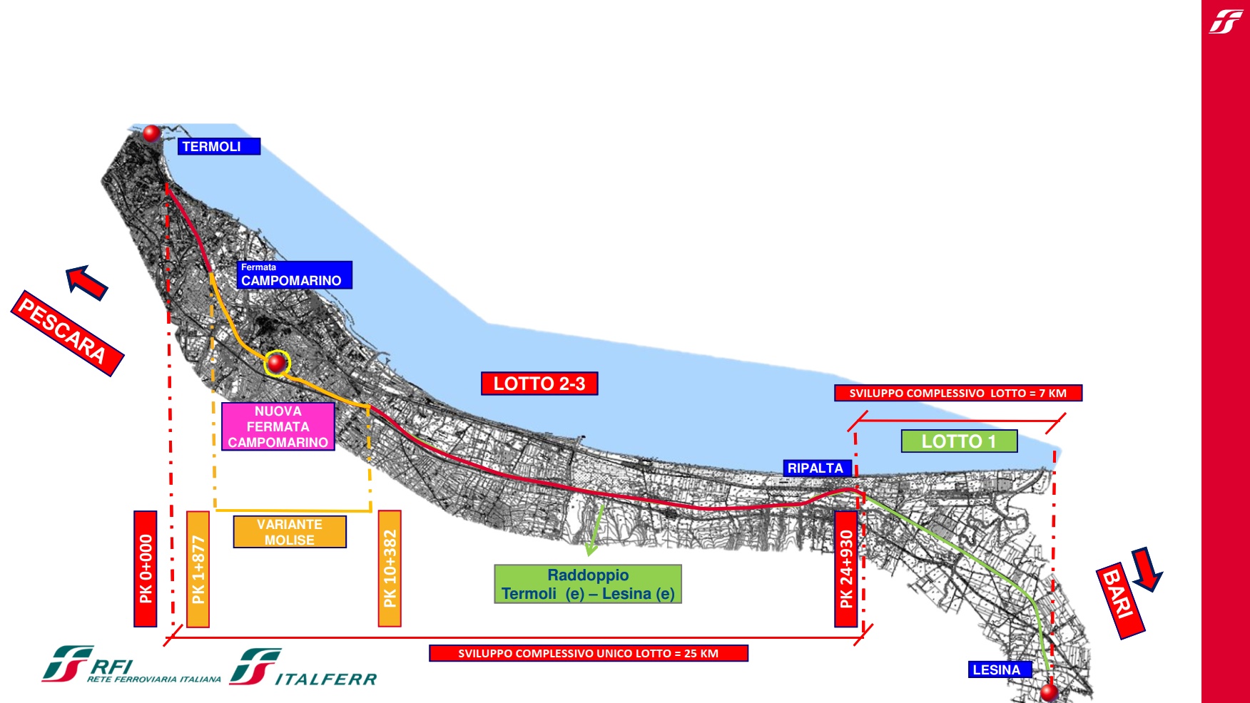 Ferrovie.it - RFI, Linea Adriatica: via alle attività per il raddoppio ...