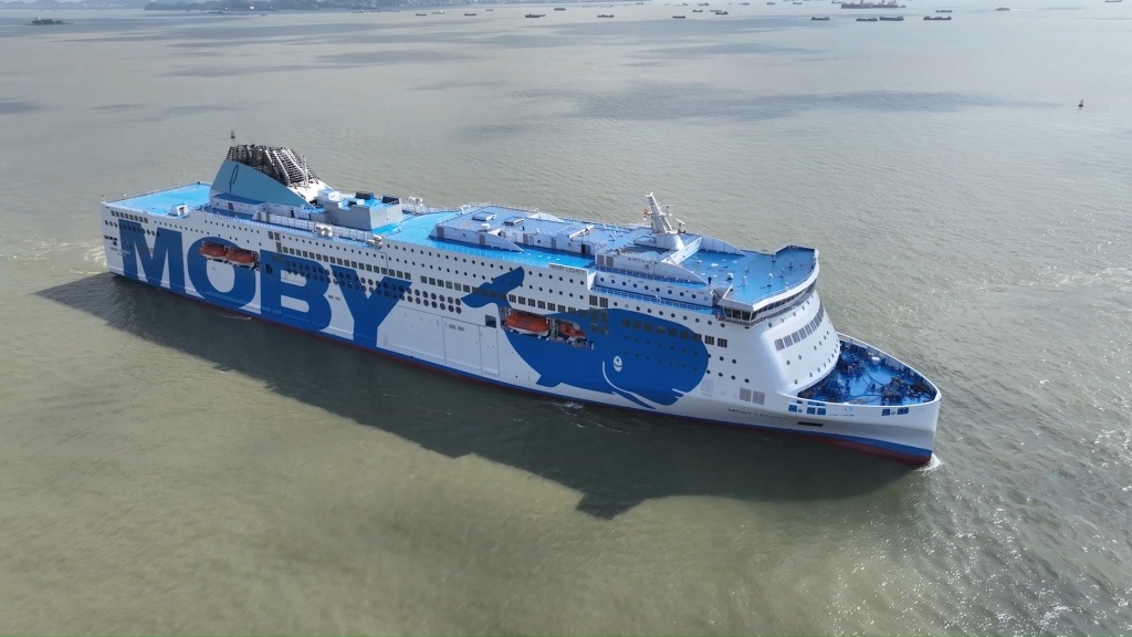 Ferrovie.it - La nuova Moby Legacy è partita oggi dalla Cina alla volta di Livorno