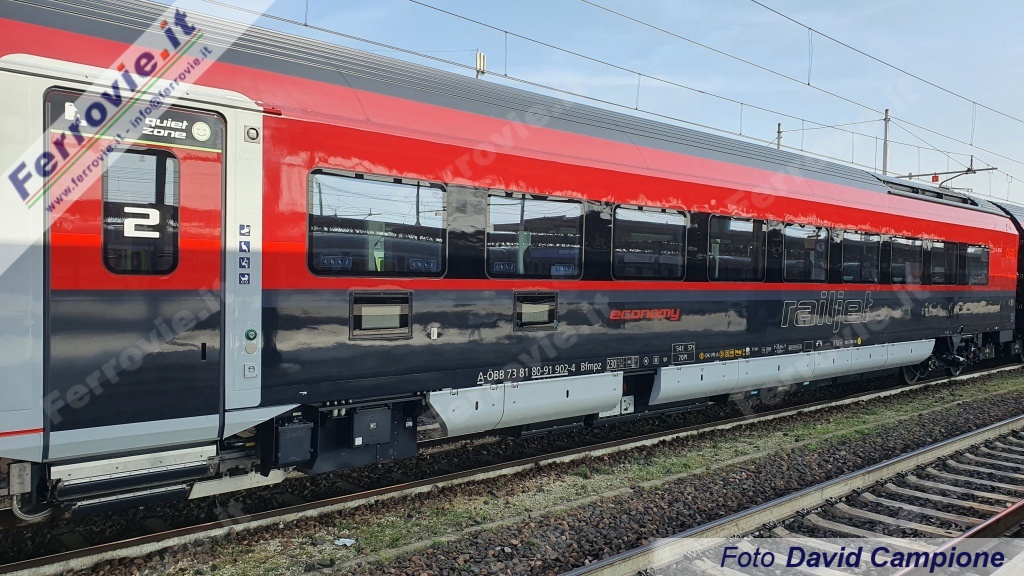Ferrovie.it - Il nuovo Railjet di ÖBB prova tra Verona e Bologna