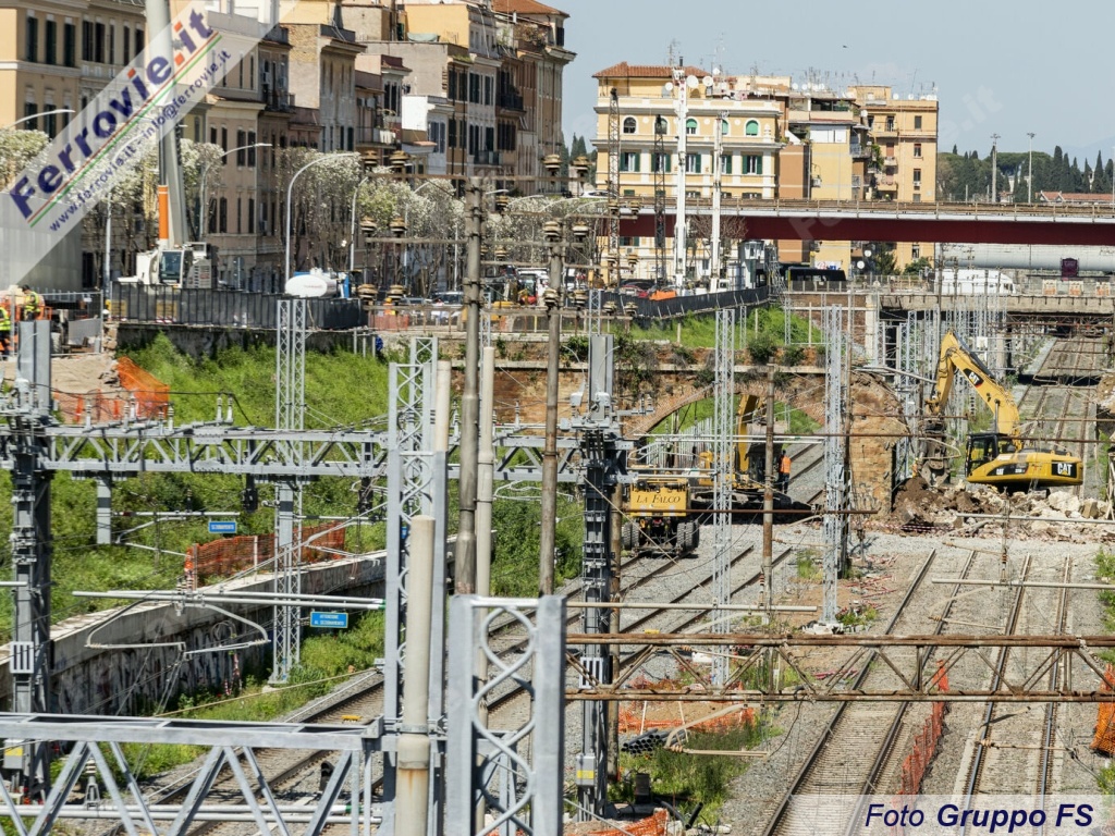 Ferrovie.it - Nodo di Roma, modifiche alla circolazione per lavori nel weekend 9-11 maggio